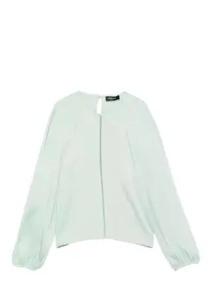 Fabiana Filippi Gathered Long Sleeve Blouse - Green