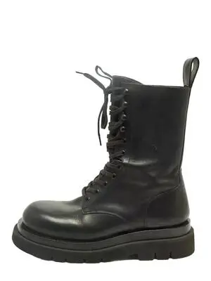 Bottega Veneta Lace-up Combat Boots - Black