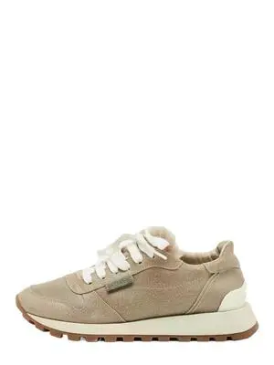 Brunello Cucinelli Leather Sneakers - Neutrals
