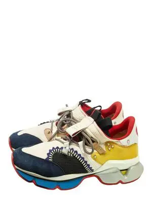 CHRISTIAN LOUBOUTIN Runner Leather Sneakers - White