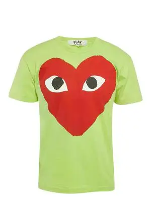 Comme Des Garçons Heart-print T-shirt - Green