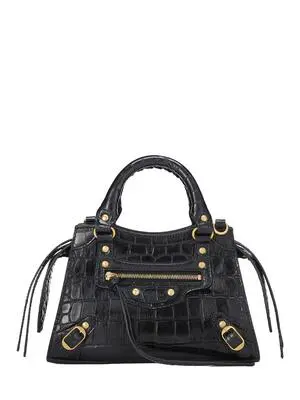 Balenciaga Embossed Neo Classic City - Black