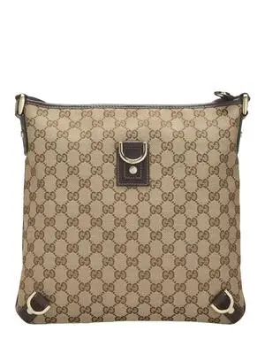 Gucci Original Gg Canvas Abbey Messenger - Brown