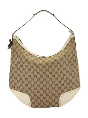 Gucci Original Gg Canvas Princy Hobo - White