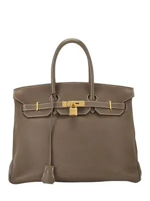 Hermès Clemence Birkin 35 - Etoupe