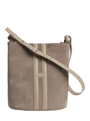 HARRODS Suede Shoulder Bag