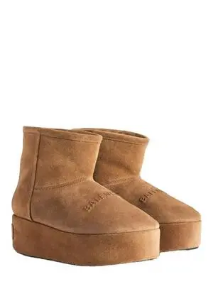 Balenciaga Alaska Platform Bootie - 2200 Brown/white