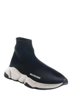 Balenciaga Strass Speed 2.0 Sneakers - Black/crystal