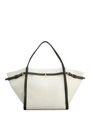 TOD'S Buckle Strap Tote Bag - Neutrals