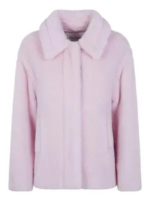 Max Mara Mxmfuggito Single-breasted Short Coat - Pink
