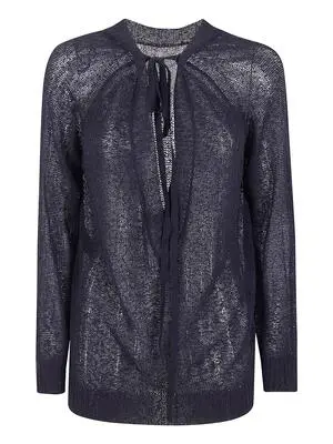 ANN DEMEULEMEESTER Comfort Sweater With V-neck - Black