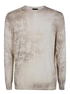 Avant Toi Shelley Marble Effect Cashmere Pullover - Brown