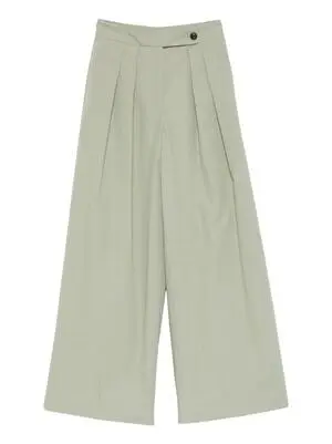 Dries Van Noten Pamplona Cotton Trousers - Green