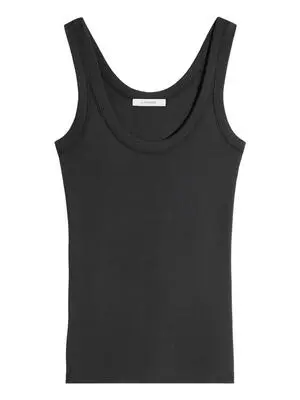 LEMAIRE Jersey Rib Tank Top - Black
