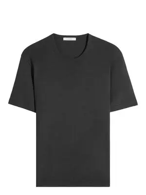 LEMAIRE Rib T-shirt - Black