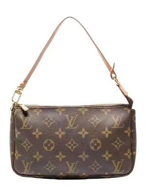 LOUIS VUITTON 1999 Monogram Pochette Mini Bag - Brown