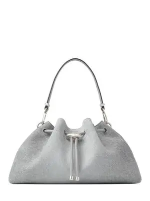 JIMMY CHOO Cinch Medium Bucket Bag - Dove/dove/antique Silver