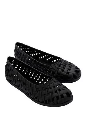 Melissa Possession Jelly Ballet Flats - Black