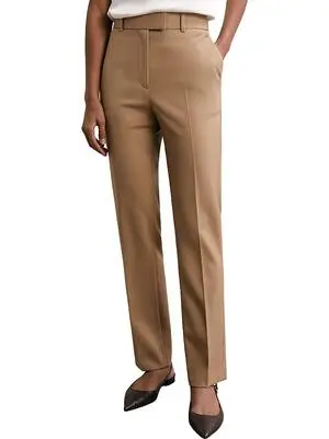 REISS Jade Slim Leg Pants - Camel