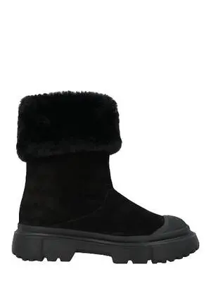 Hogan Leather Ankle Boots - Black