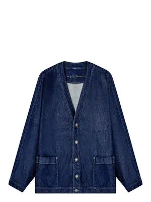 GIORGIO ARMANI GIORGIO ARMANI Stretch Cotton-Denim Shirt Jacket