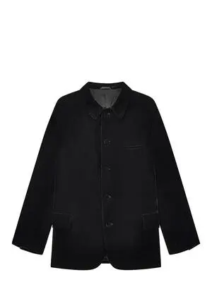 Giorgio Armani Velvet Shirt Jacket - Black