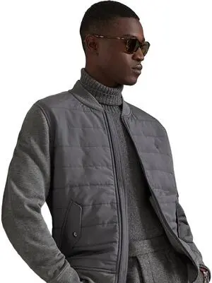 Ralph Lauren Hybrid Flight Jacket Fortress Grey Heather