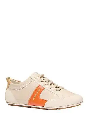 Michael Kors Keely Leather Trainer - Orange