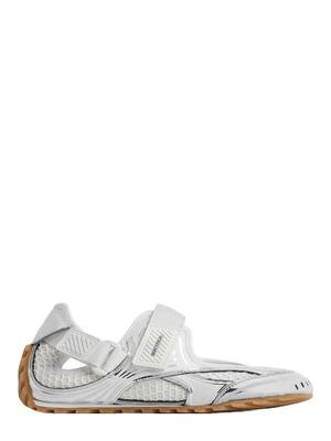 Bottega Veneta Orbit Flash Mary Jane Sneakers Silver-white