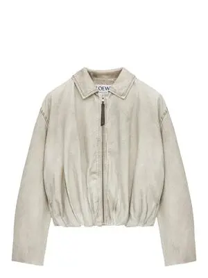 Loewe Cotton Draped Jacket - Grey