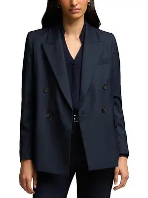 ARGENT Double Breasted Peak Lapel Blazer