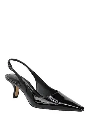 Sam Edelman Bianka Slingback Pumps - Black Patent Leather