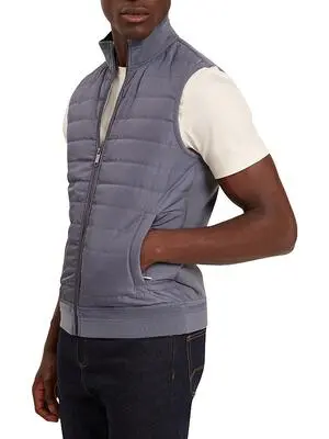 Ted Baker London Quilted Gilet - Mid Blue