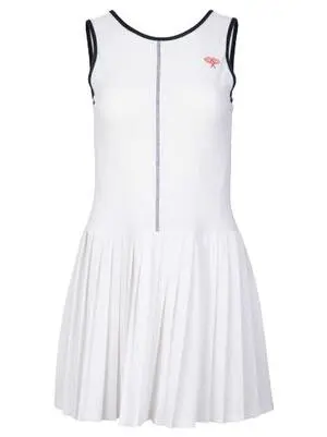 LOVE ALL TENNIS Nancy Pleated Stretch Dress - Navy