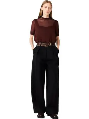 Maje Balloon Suit Trousers - Black