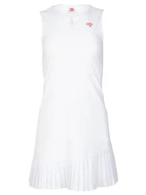 LOVE ALL TENNIS Ainsley Pleated Dress - White