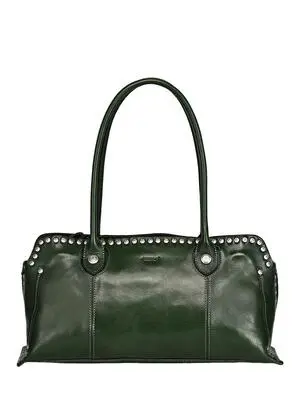 OLD TREND OLD TREND Soul Genuine Leather Studded Shoulder Bag Kale