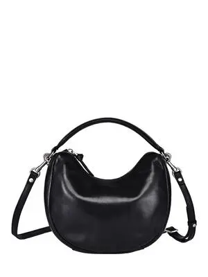 OLD TREND Dahlia Genuine Leather Hobo Bag - Black