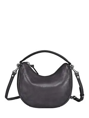 OLD TREND Dahlia Genuine Leather Hobo Bag - Grey