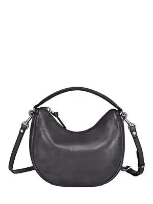OLD TREND Dahlia Genuine Leather Hobo Bag - Grey