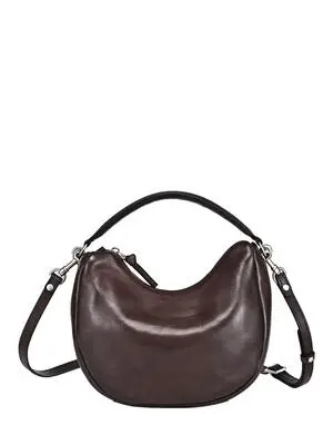 OLD TREND Dahlia Genuine Leather Hobo Bag - Taupe