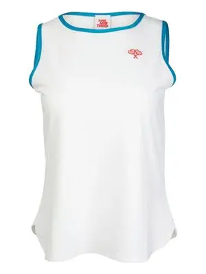LOVE ALL TENNIS Sleeveless Athletic Tank Top - Aqua