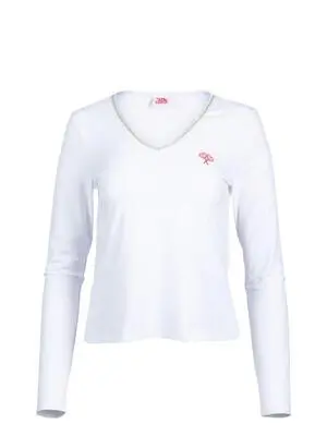 LOVE ALL TENNIS Kate Long Sleeve Top - White