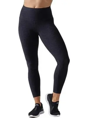 TAVI High Waisted 7/8 Legging - Midnight Melange Space Dye