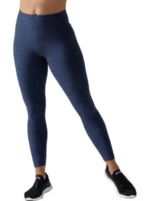 TAVI High Waisted 7/8 Legging - Navy Space Dye