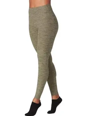 TAVI High Waisted 7/8 Legging - Olive Space Dye