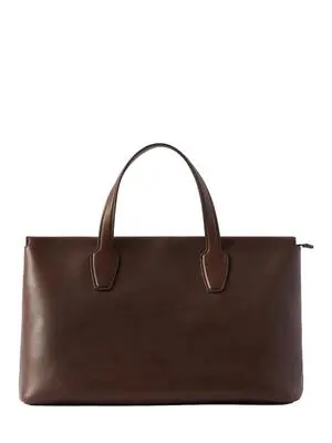THE ROW Marcel Textured-leather Tote Bag - Brown