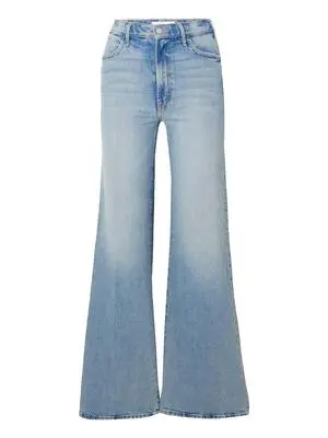 MOTHER MOTHER The Hustler Roller Sneak High-Rise Wide-Leg Jeans