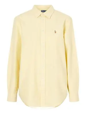 Polo Ralph Lauren Embroidered Cotton Oxford Shirt - Yellow