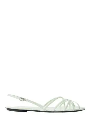 Proenza Schouler Uma Leather Slingback Sandals - Green